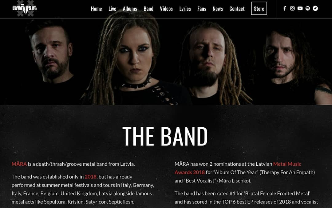 MĀRA - Death Metal Band